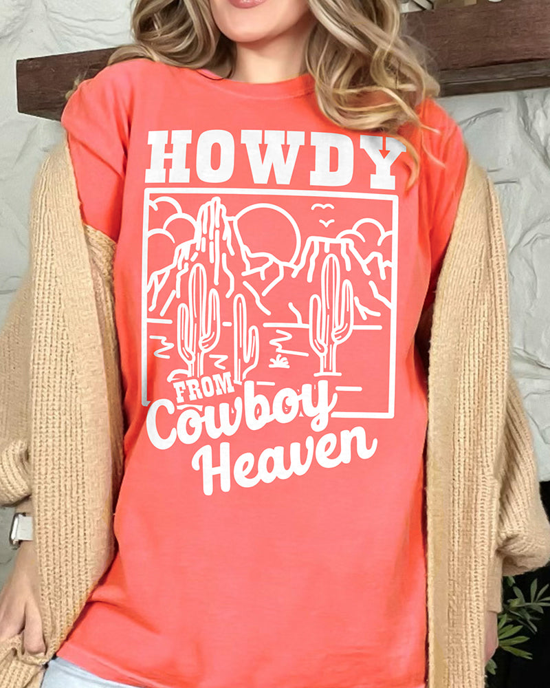 Country Girl® Howdy Heaven Women's Comfort Colors Tee – Country Girl Store